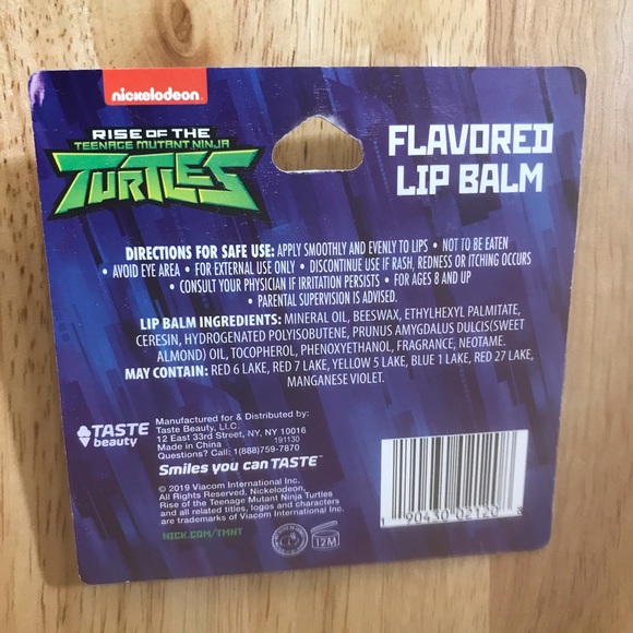 Nickelodeon | Makeup | Teenage Mutant Ninja Turtles Lip Balm | Poshmark